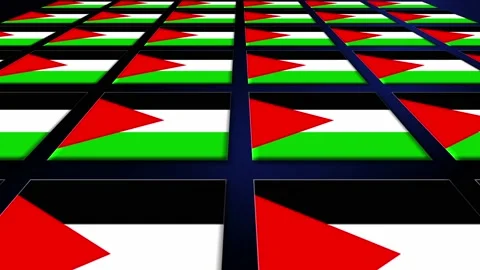 Palestine Flag Animated Background 3d An... | Stock Video | Pond5