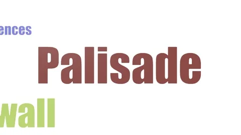 Palisade Word Cloud Animated Isolated On... | Stock Video | Pond5