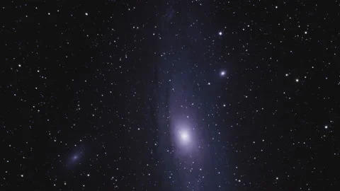 A pan across the Andromeda Galaxy in dee... | Stock Video | Pond5