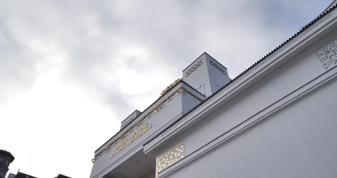 Pan across the “Secession”, blue sky... | Stock Video | Pond5