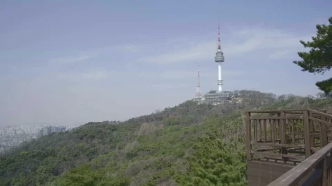 Pan City Skyline Reveal Namsan Seoul Tow... | Stock Video | Pond5