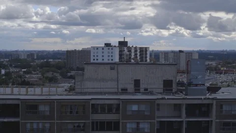 Pan down to apartment building | Stock Video | Pond5