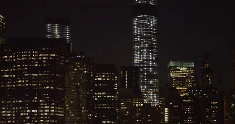 Pan down on downtown manhattan new york ... | Stock Video | Pond5