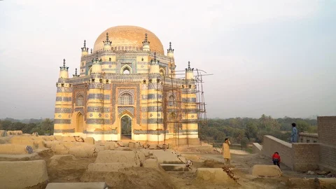 Pan left video showing the situation of ... | Stock Video | Pond5