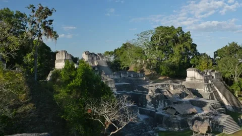 Pan to North Acropolis at Mayan Ruins in... | Stock Video | Pond5