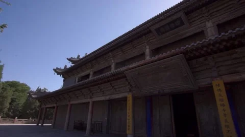 Pan right | The Dafo temple or great Bud... | Stock Video | Pond5