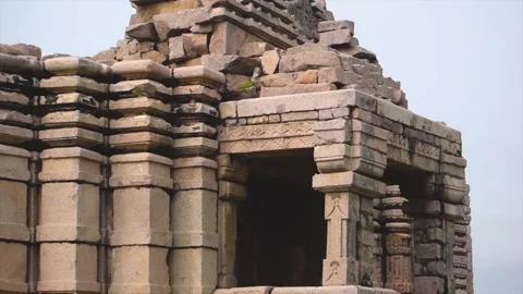 Pan shot of Ancient Hindu Temple at Rahi... | Stock Video | Pond5
