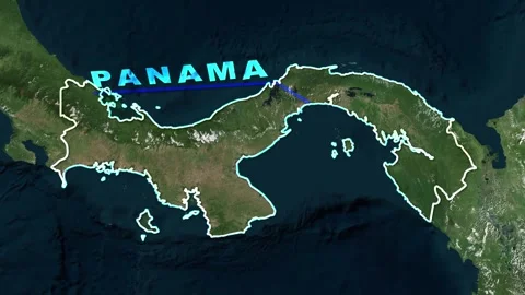 Panama Map Animation | Stock Video | Pond5