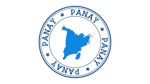Panay intro. Badge with the circular nam... | Stock Video | Pond5