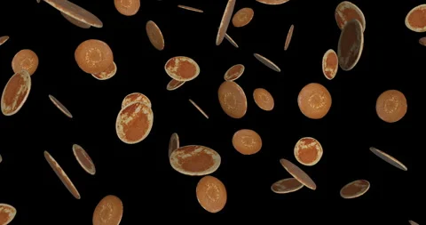 Pancakes Falling slow motion animation | Stock Video | Pond5