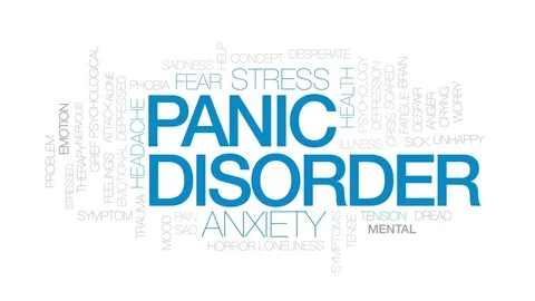 Panic disorder animated word cloud, text... | Stock Video | Pond5