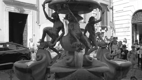 Panning across ancient roman water sprin... | Stock Video | Pond5