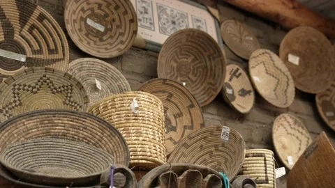 panning hand woven native american baske... | Stock Video | Pond5
