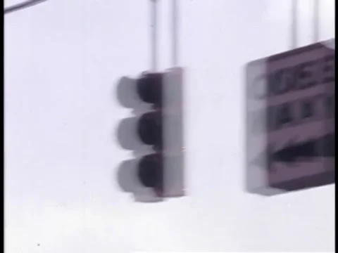 Panning from NoTurn sign to One Way sign... | Stock Video | Pond5