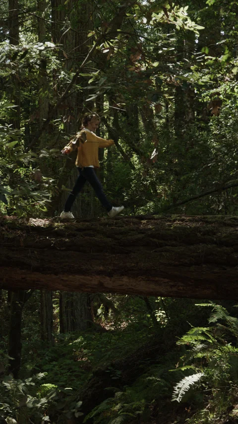 Girl Log Video Stock Videos – Royalty-Free HD & 4K Videos