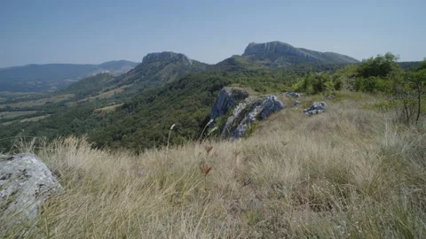 Panning on Stol and Deli Jovan mountain ... | Stock Video | Pond5