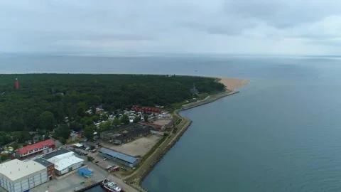 Panorama Beach Port Hel Plaza Aerial Vie... | Stock Video | Pond5