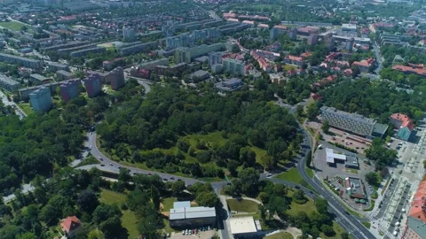 Panorama Constitution Square Glogow Rond... | Stock Video | Pond5