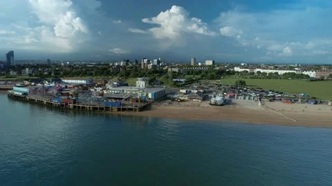 Panorama Of The Hovercraft Terminal And ... | Stock Video | Pond5