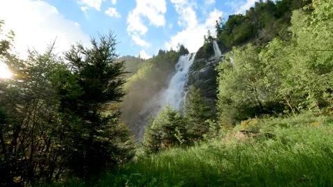 Panorama of the Nardis Falls - 5K | Stock Video | Pond5