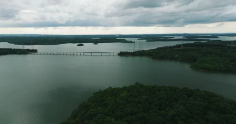 Panorama Of Percy Priest Lake Reservoir ... | Stock Video | Pond5