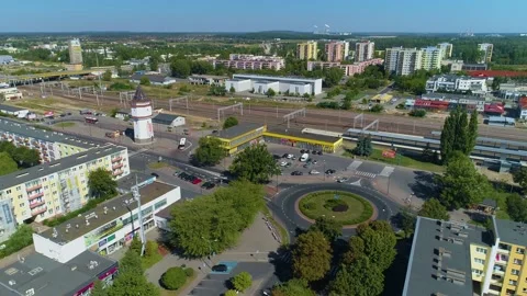 Panorama Railway Station Konin Dworzec K... | Stock Video | Pond5