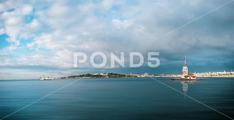 Panoramic Maiden tower istanbul bosphorus kız kulesi bogaz, Turkey ...