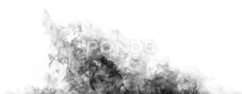 Panoramic view. Texture of burn fire explosion. Black and White flames ...