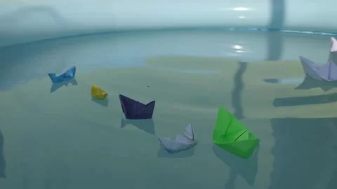 Paper bars built using the technique of ... | Stock Video | Pond5