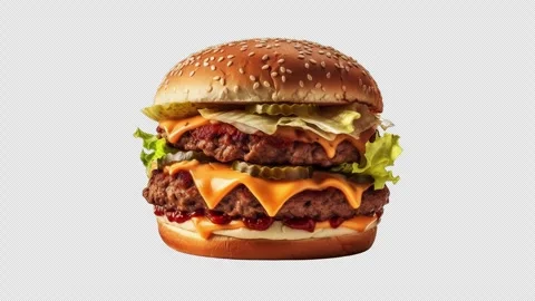 Paper folding Burger Cutout crumpled Col... | Stock Video | Pond5