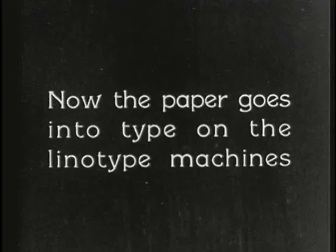 Linotype Stock Video Footage | Royalty Free Linotype Videos | Pond5
