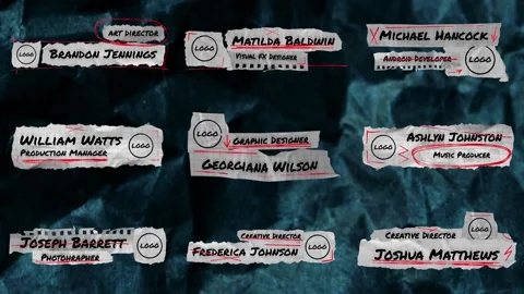 After Effects Template: Paper Logo Lower Third #231684478