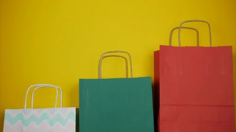 Paper packages moving in form of stairca... | Stock Video | Pond5