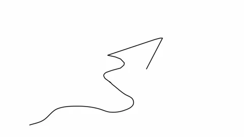 Paper plane continuous single one line d... | Stock Video | Pond5