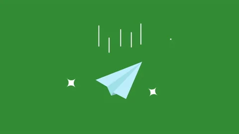 paper plane transition icon animation. | Stock Video | Pond5
