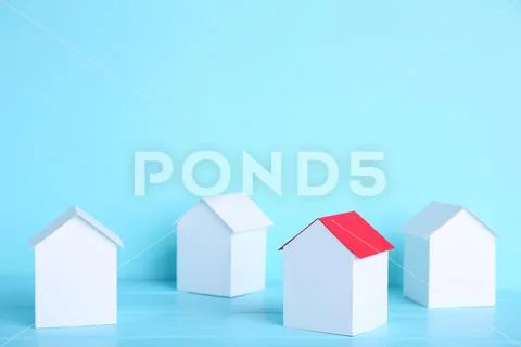 Photograph: Paper town. Papercraft house and papercraft building ...