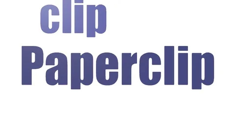 Paperclip Animated Word Cloud Isolated O... | Stock Video | Pond5