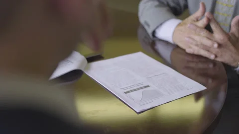 Paperwork on a Table with Professional M... | Stock Video | Pond5