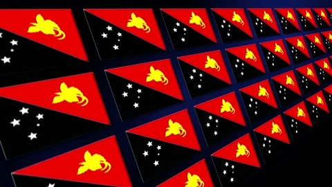 Papua New Guinea Flag Animated Backgroun... | Stock Video | Pond5