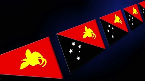 Papua New Guinea Flag Animated Backgroun... | Stock Video | Pond5