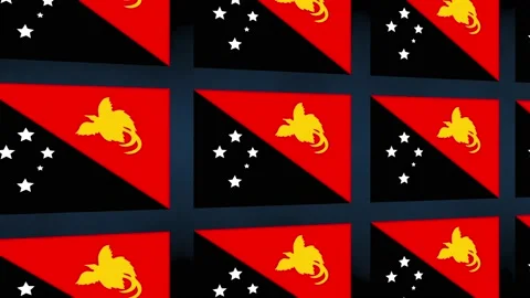 Papua New Guinea Flag animation 3d, Nati... | Stock Video | Pond5