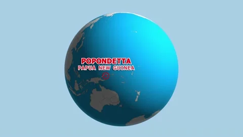 PAPUA NEW GUINEA POPONDETTA ZOOM IN FROM... | Stock Video | Pond5