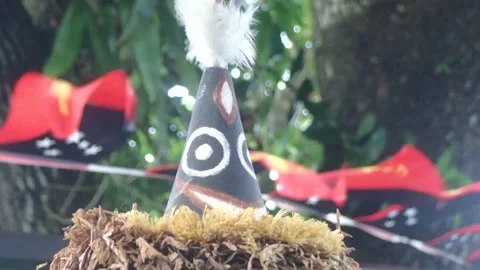 Papua New Guinea Tolai Tubuan close up ... | Stock Video | Pond5