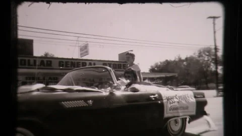 Parade Crowd of People Waving at Cars Pa... | Stock Video | Pond5