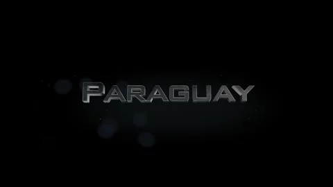 Paraguay 3D title word made with metal a... | Stock Video | Pond5
