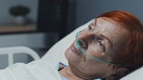 Paralyzed Woman in Hospital Bed | Stock Video | Pond5