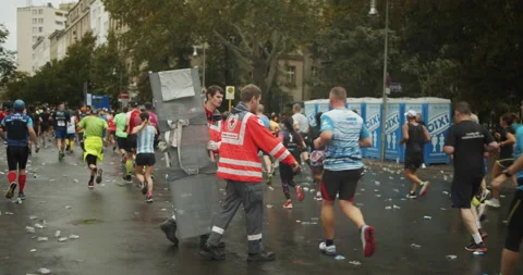 Running Through Crowd Stock Footage ~ Royalty Free Stock Videos | Pond5