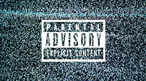 Parental advisory label - explicit conte... | Stock Video | Pond5
