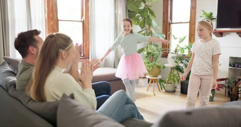 Parents clapping for their kids in the l... | Stock Video | Pond5