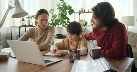 Parents Teaching Stock Video Footage | Royalty Free Parents Teaching ...